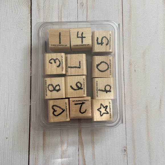 Stampin' Up! | Office | Stampin Up Crayon Fun Numbers Stamp Set | Poshmark